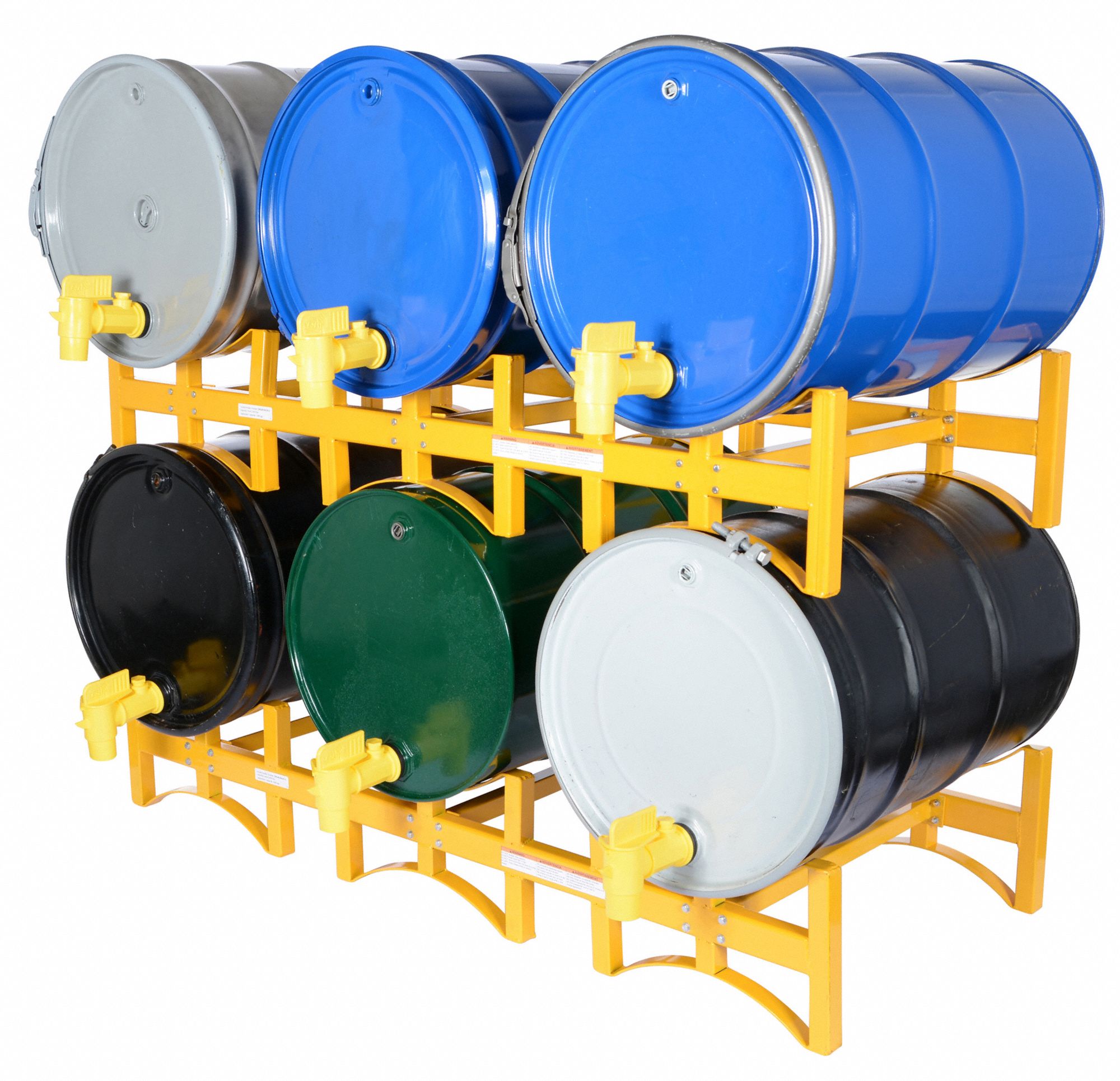 VESTIL Drum Rack: 72 in x 30 in x 13 in, For 3 Drums, 1 Levels, 2,400 ...