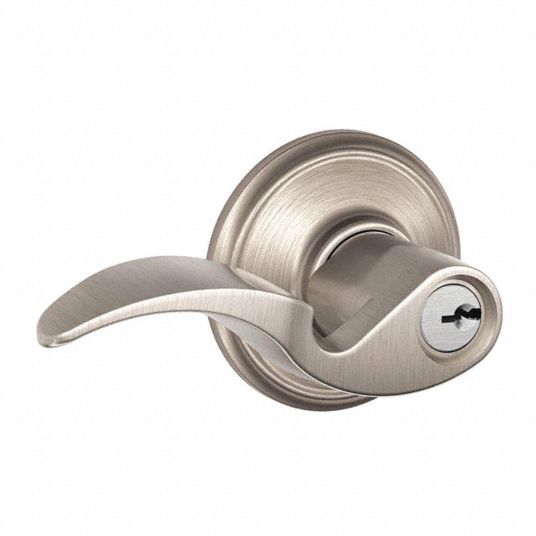 SCHLAGE, Office Lever Locksets, Nickel, Door Lockset - 45EH04|F51A AVA ...