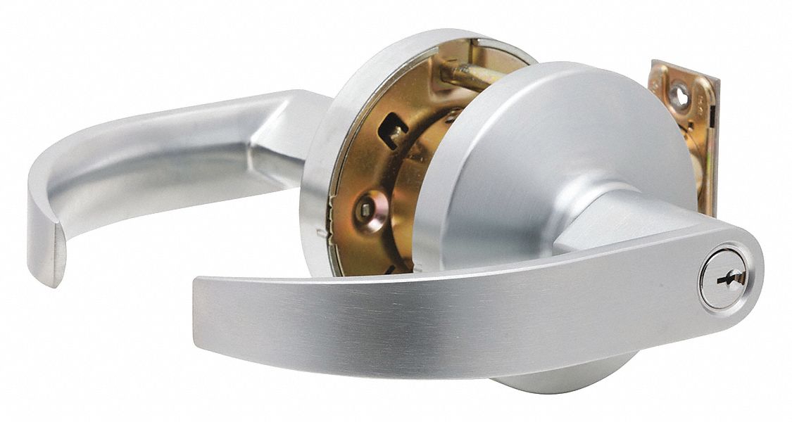 FALCON, Storeroom Lever Locksets, Chrome, Door Lockset - 45EH53 ...