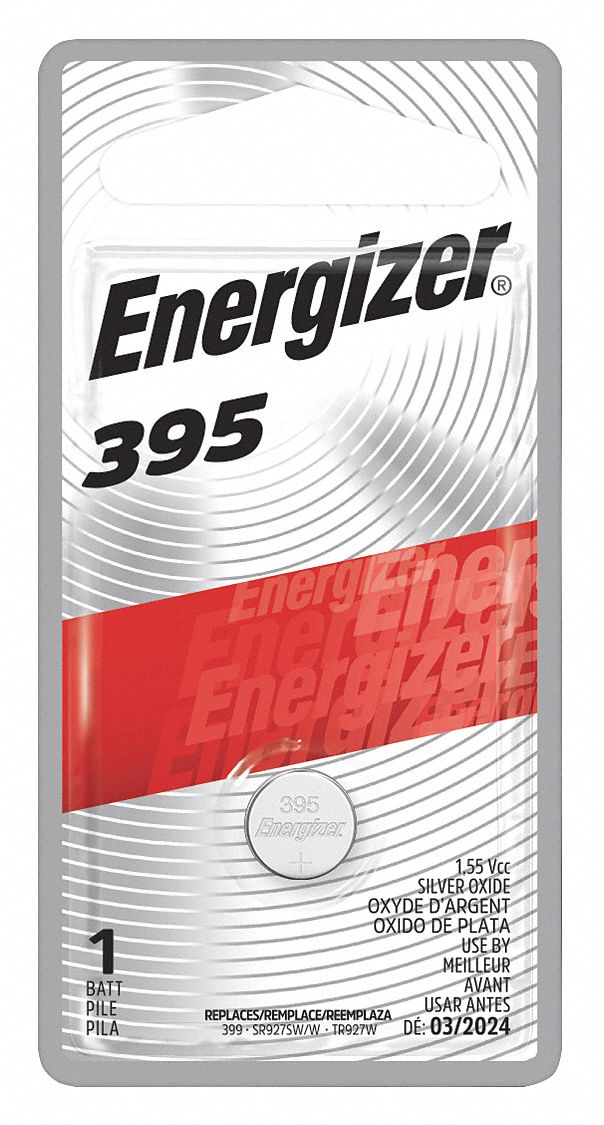 ENERGIZER, 395 Battery Size, Silver Oxide, Button Cell Battery - 45EJ99 ...