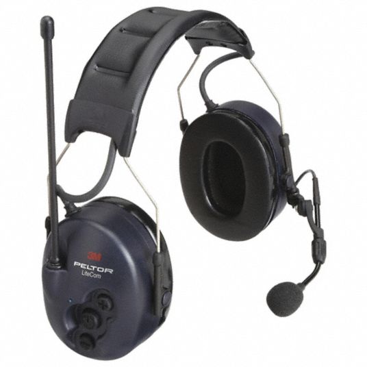 3M, Over-the-Head Earmuff, 25 dB NRR, Headset - 45ET94|MT53H7A4600-NA ...
