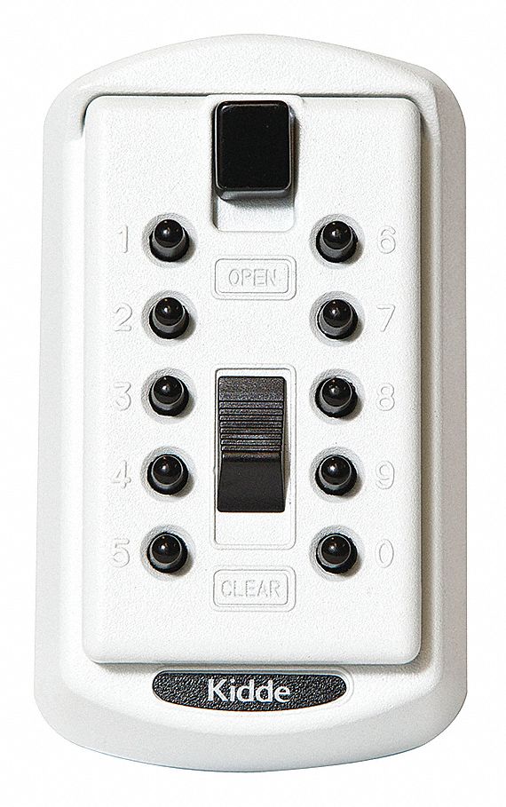KIDDE Lock Box, Push Button, 2 Key Capacity, Mounting Type: Surface ...