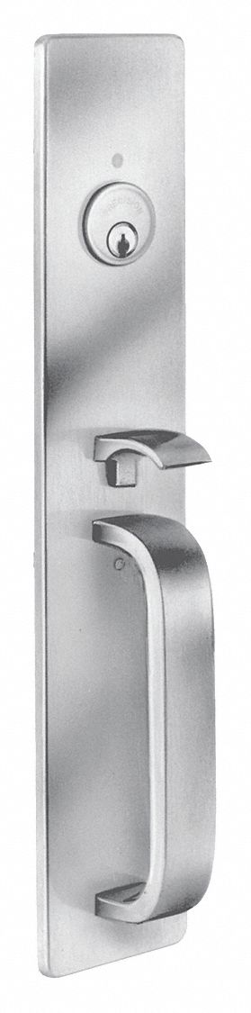 PRECISION, 48 in Max Door Wd, Stainless Steel, Mechanical Exit Device ...