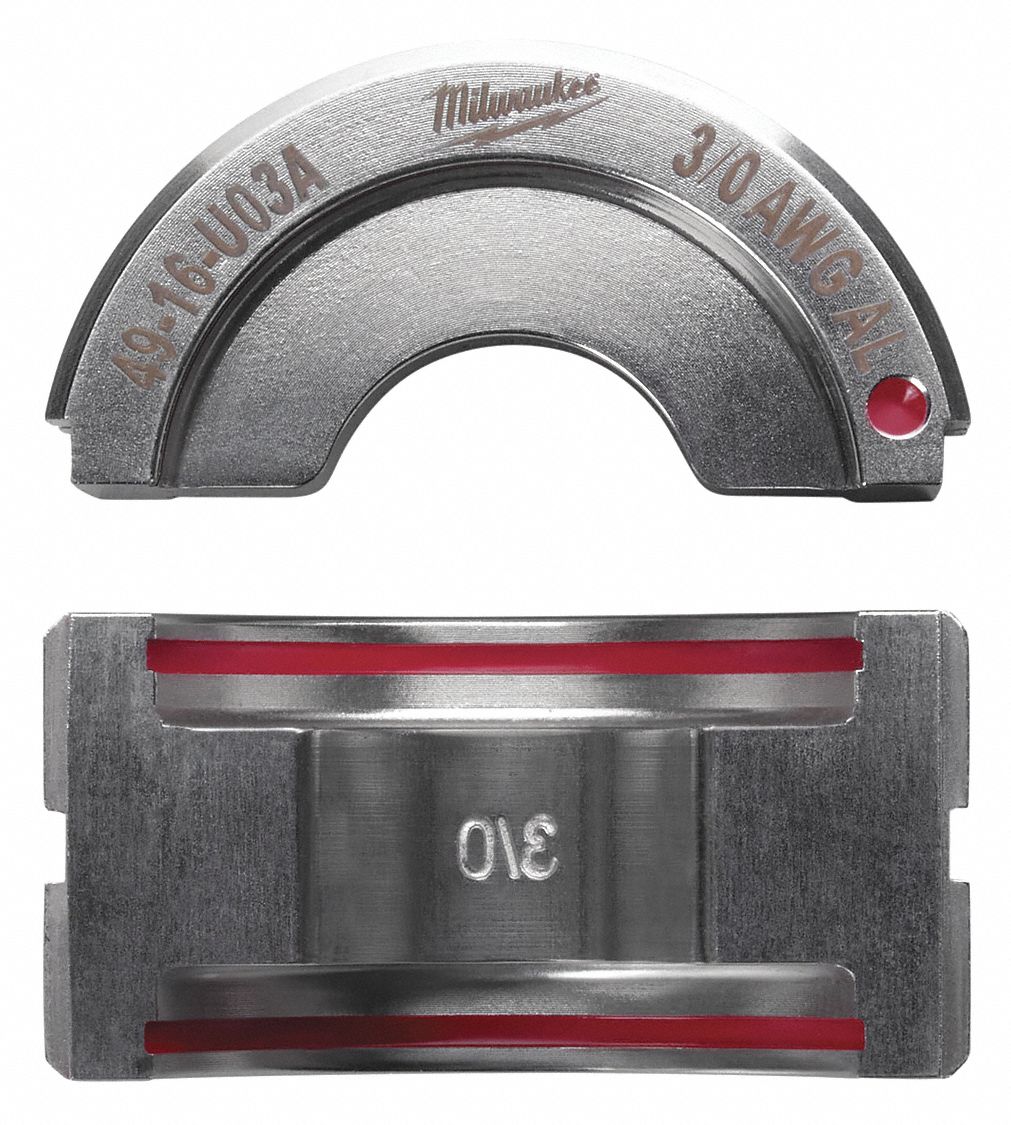 MILWAUKEE Upper and Lower Crimping Die for Electrical Wire and Cable ...