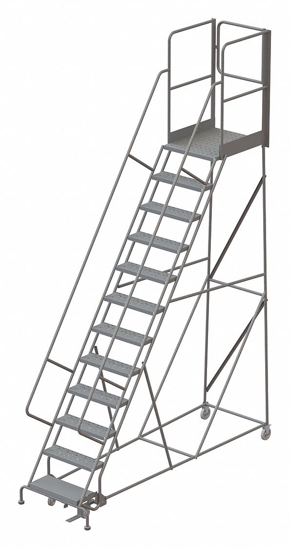 TRI-ARC, 10 ft Platform Ht, Unassembled, Rolling Ladder - 45FF61 ...