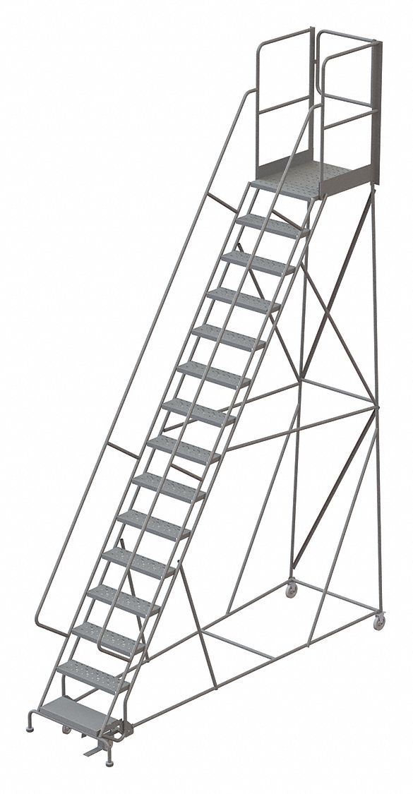 TRI-ARC, 12.5 ft Platform Ht, Unassembled, Rolling Ladder - 45FF64 ...