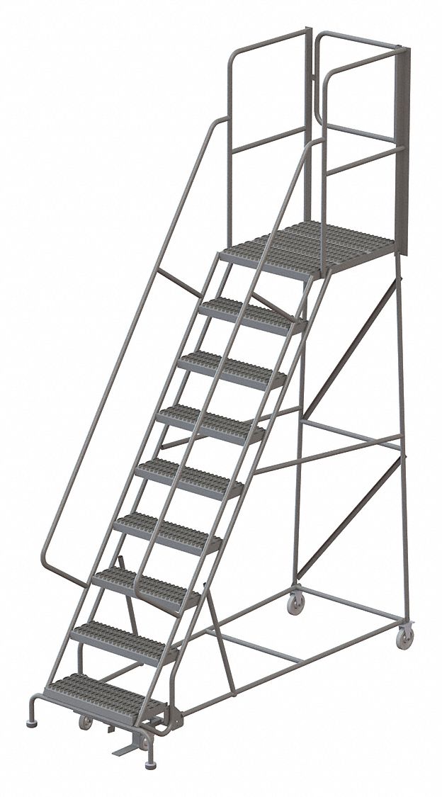 TRI-ARC, 7.5 ft Platform Ht, Unassembled, Rolling Ladder - 45FF68 ...