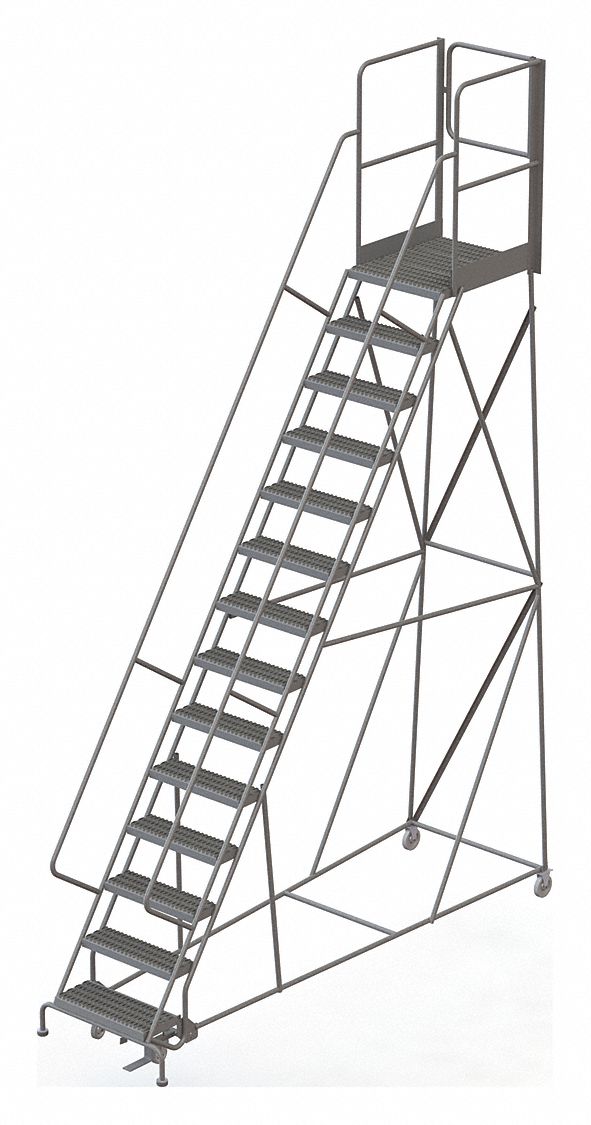 TRI-ARC, 11.7 ft Platform Ht, Unassembled, Rolling Ladder - 45FF73 ...