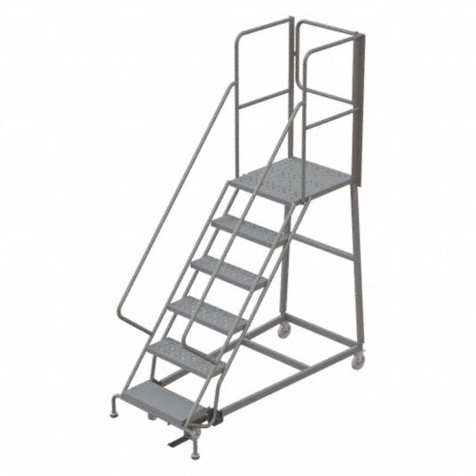 60 in Platform Ht, 27 in Platform Dp, Rolling Ladder - 45FF75 ...