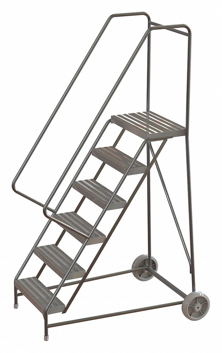 TRI-ARC, 5 ft Platform Ht, Assembled, Wheelbarrow Ladder - 45FF99 ...