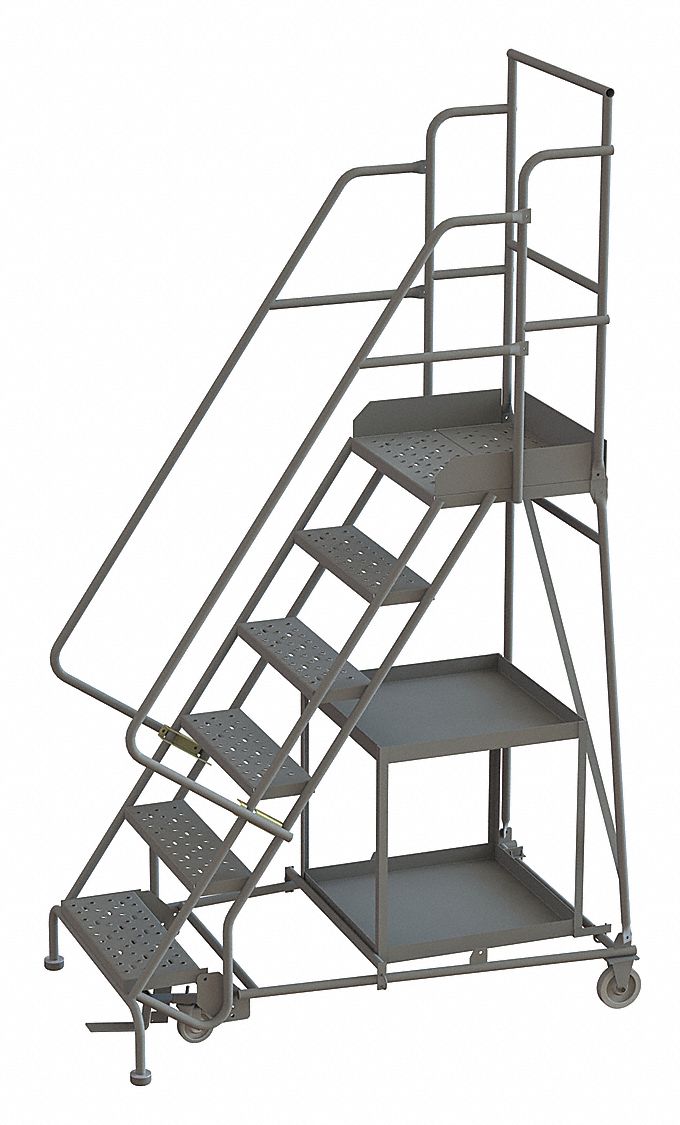 TRI-ARC, 5 ft Platform Ht, Unassembled, Rolling Ladder - 45FG30 ...