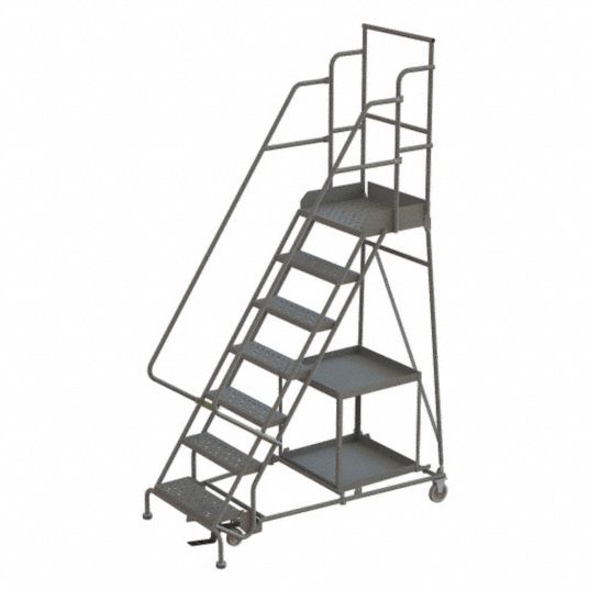 TRI-ARC, 5.8 ft Platform Ht, Unassembled, Rolling Ladder - 45FG31 ...