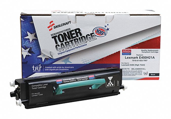 ABILITY ONE, Compatible with Lexmark E450, Black, Toner Cartridge ...