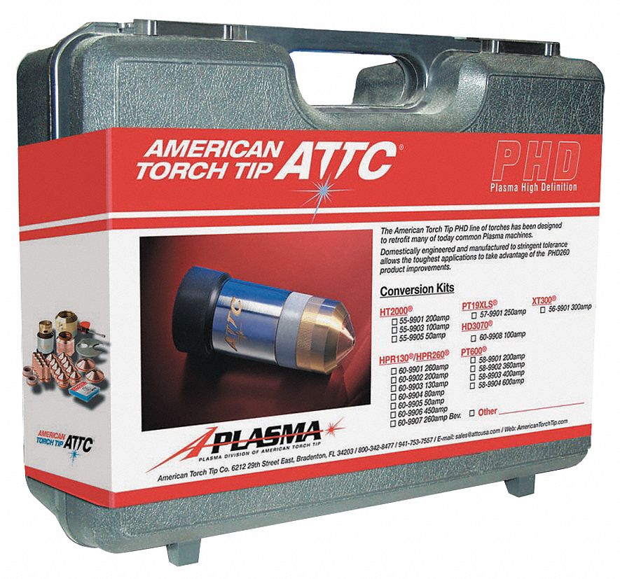 AMERICAN TORCH TIP ATTC PHD260 Plasma Torch Conversion Kit - 45G873|60 ... AMERICAN TORCH TIP ATTC PHD260 Plasma Torch Conversion Kit - 45G873|60 ...