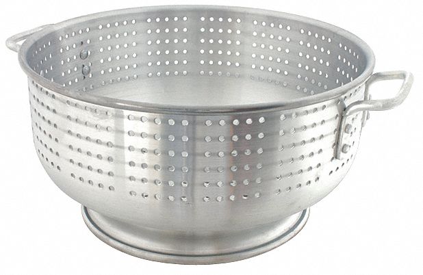 CRESTWARE, 21 qt Capacity, 8 in Overall Ht, Colander - 45GG91|ACOL21M ...
