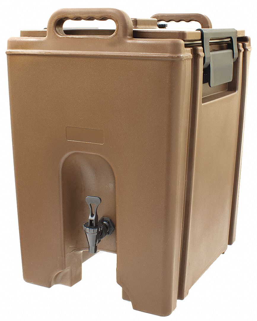 CRESTWARE, 11.8 gal, Brown, Beverage Dispenser - 45GG93|BEV11.75BK ...