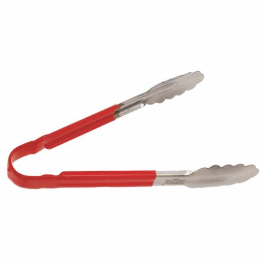 CRESTWARE, Stainless Steel Blade, 10 in Overall Lg, Uncoated Scalloped ...
