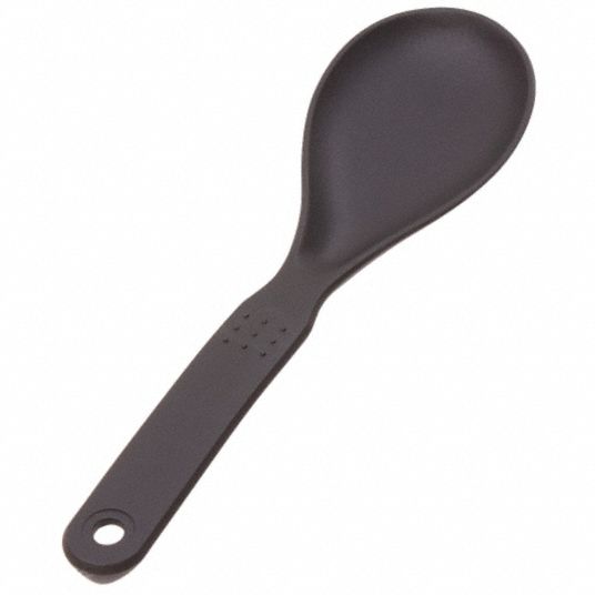 CRESTWARE, 10 in Overall Lg, Black, Rice Spoon - 45GJ35|NY10 - Grainger