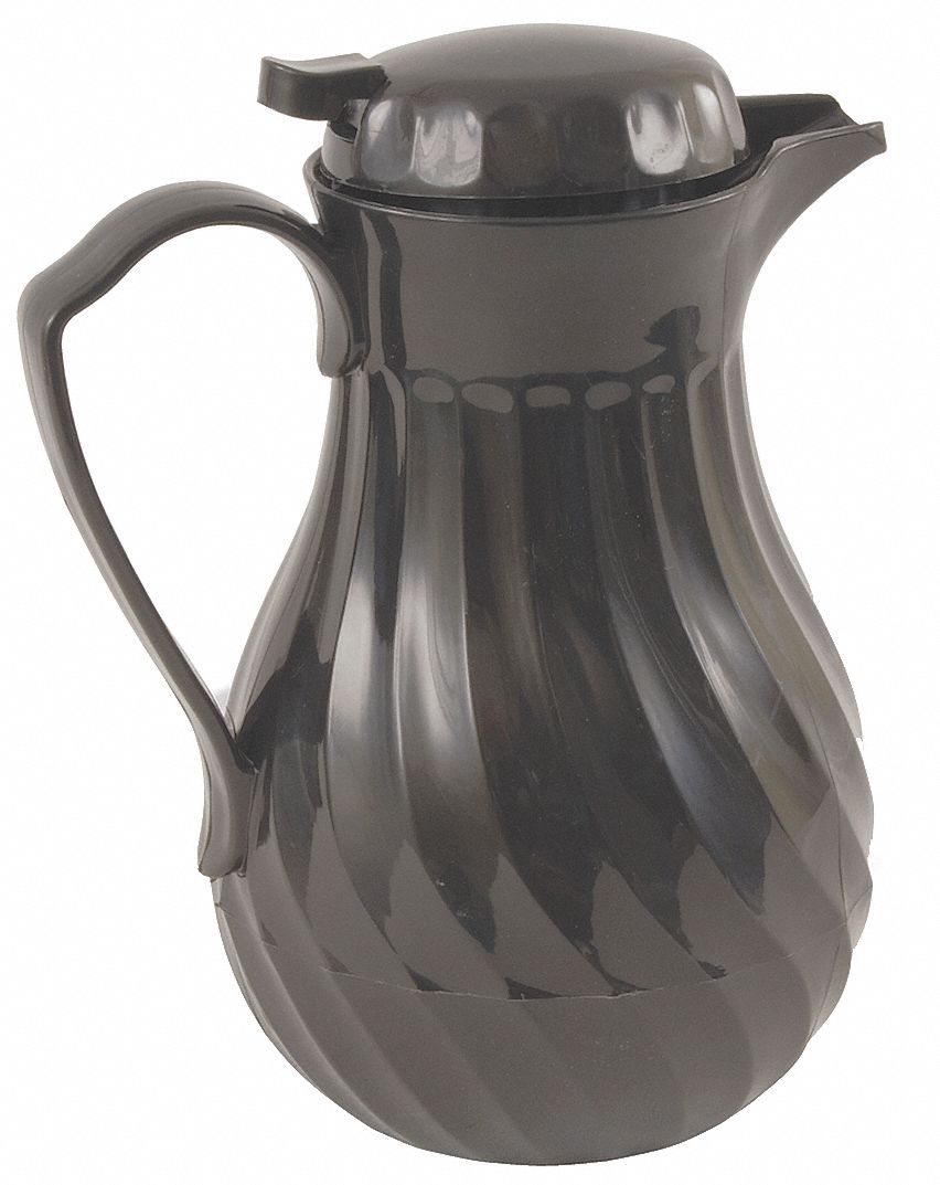 Beverage Server,Black,20 oz. - Grainger