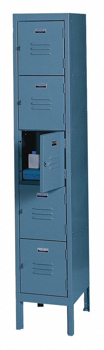 EDSAL, 12 in x 12 in x 66 in, Louvered, Box Locker - 45GU26|CL5101BU-UN ...