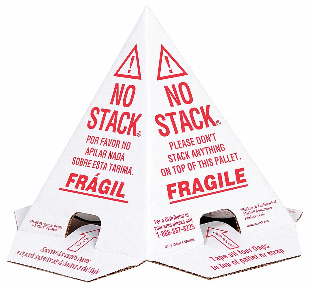 8 in Base Lg, 8 in Base Wd, Pallet Cones - 45GY12|45GY12 - Grainger