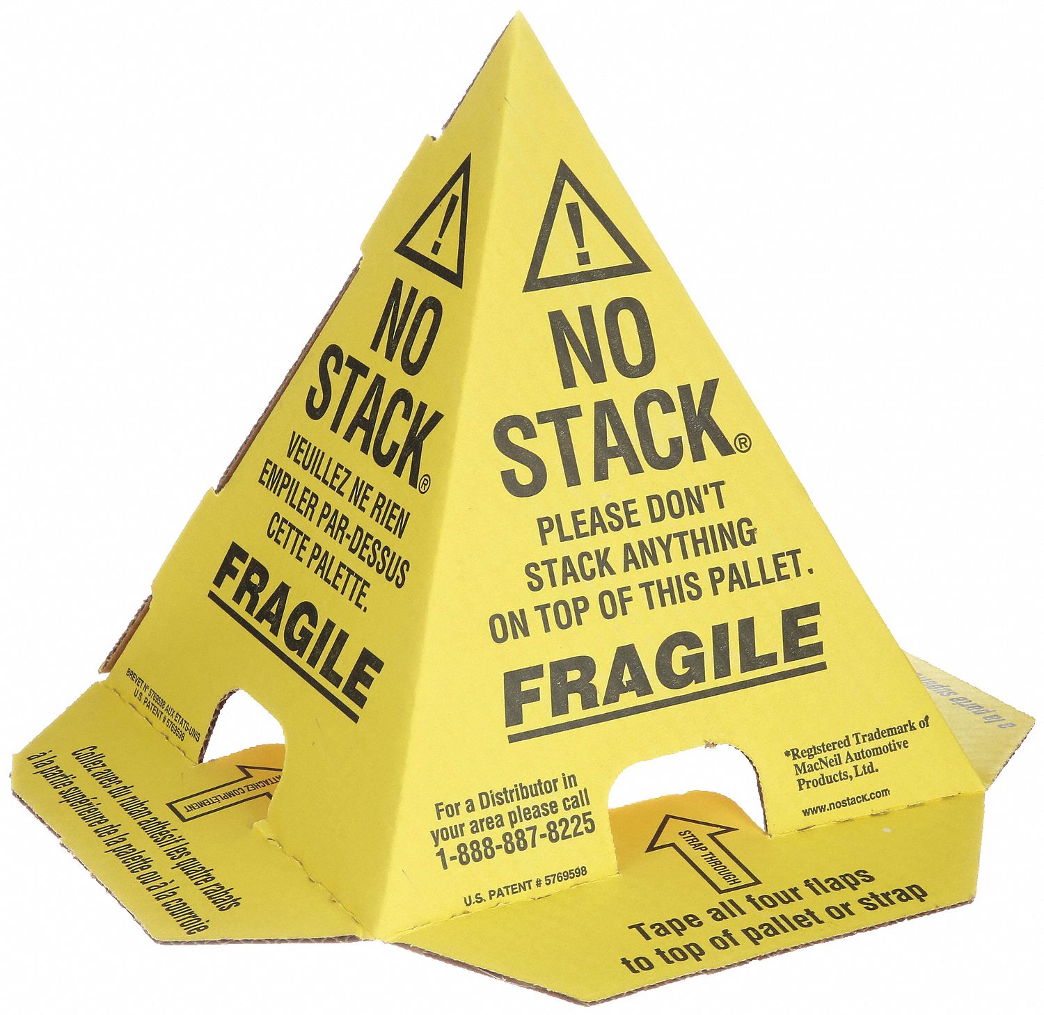 8 in Base Lg, 8 in Base Wd, Pallet Cones - 45GY13|45GY13 - Grainger