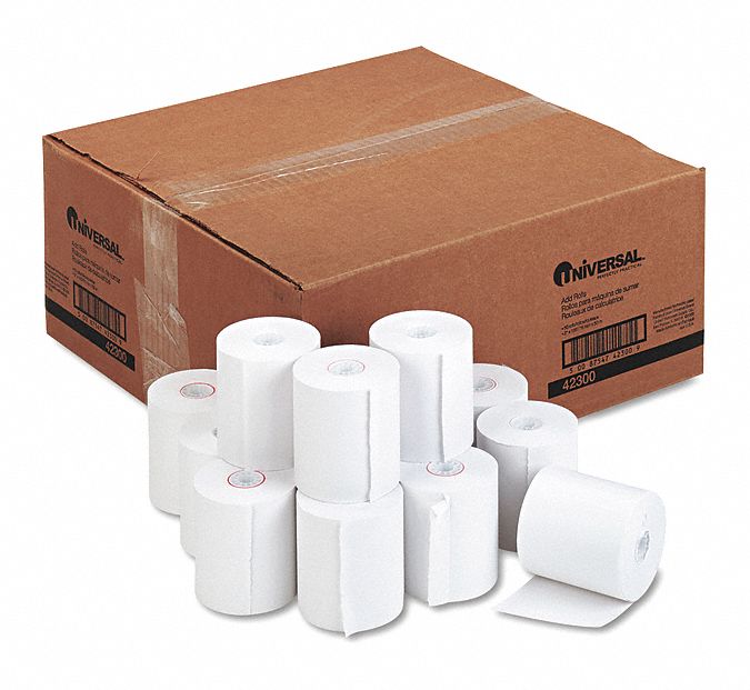 UNIVERSAL ONE, 3 in Wd, 165 ft Lg, Paper Roll - 45GZ10|UNV42300 - Grainger