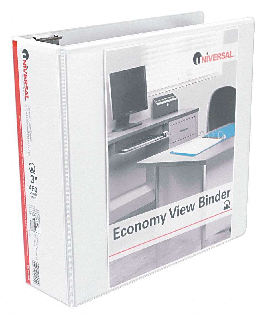 3 in Ring Size, Round, Ring Binder - 45GZ90|UNVWUNV-20996 - Grainger