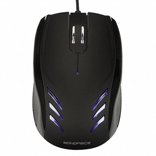 MONOPRICE, Corded, USB Connection, Mouse - 45H740|9255 - Grainger