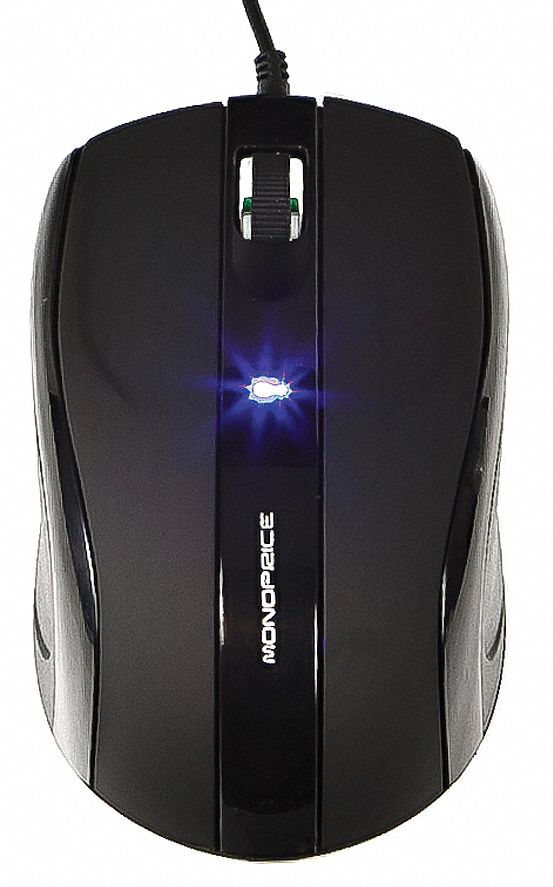 MONOPRICE, Corded, USB Connection, Mouse - 45H741|9254 - Grainger