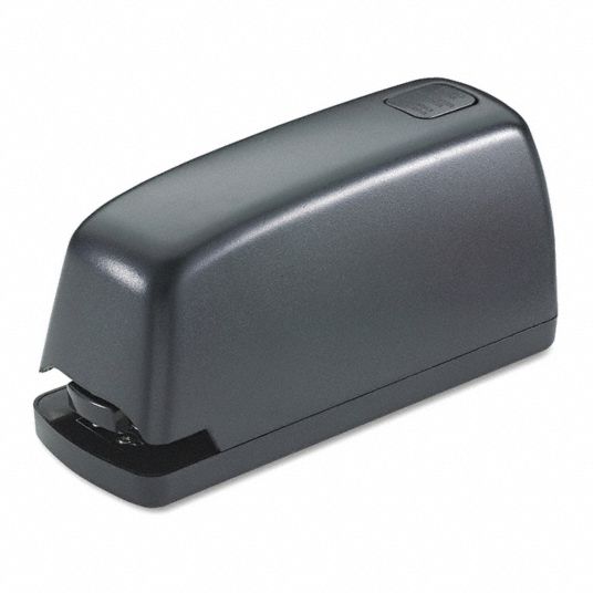 Black Electric Stapler, 1/2 in Throat Depth, 15 Sheet Capacity - Grainger
