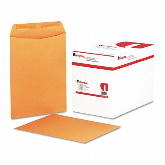 UNIVERSAL ONE, #10-1/2 Envelope Size, Kraft, Catalog Envelopes - 45HC19 ...
