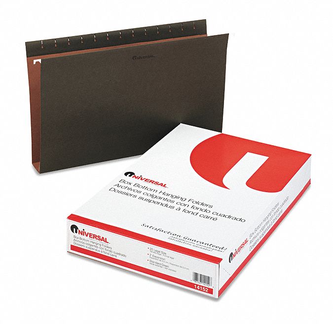 UNIVERSAL ONE File Folders, 2in. Box Bottom, Legal, PK25 - 45HD03 ...