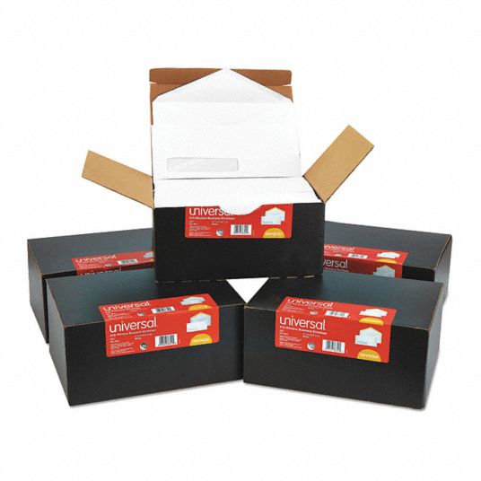 UNIVERSAL ONE Window Envelopes: 1 Windows, Bottom Left, #10 Envelope ...