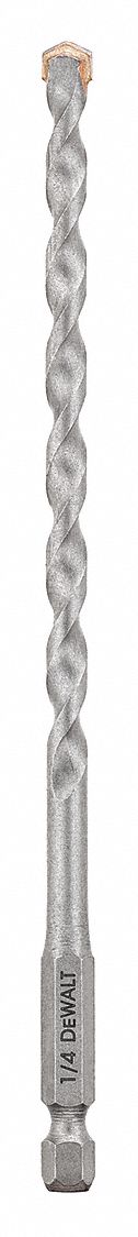 DEWALT Hex Shank: 1/4 in Drill Bit Size, 4 in Max Drilling Dp, 6 in ...