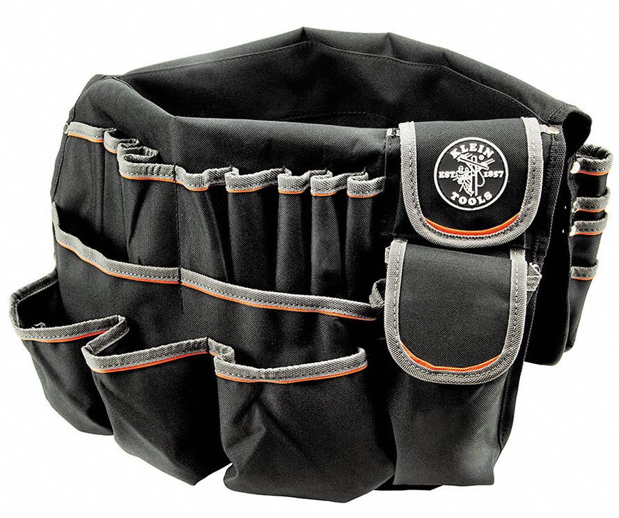 KLEIN TOOLS Bucket Tool Organizer: Black, 45 Pockets, 19 in Overall Dia ...