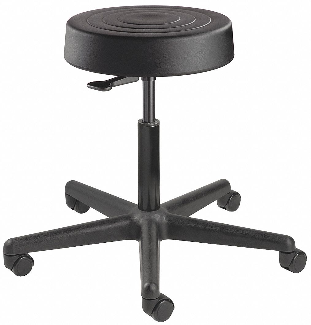 BEVCO PNEUMATIC STOOL,BLACK,22-1/2IN.H,300 LB. - Shop Stools ...