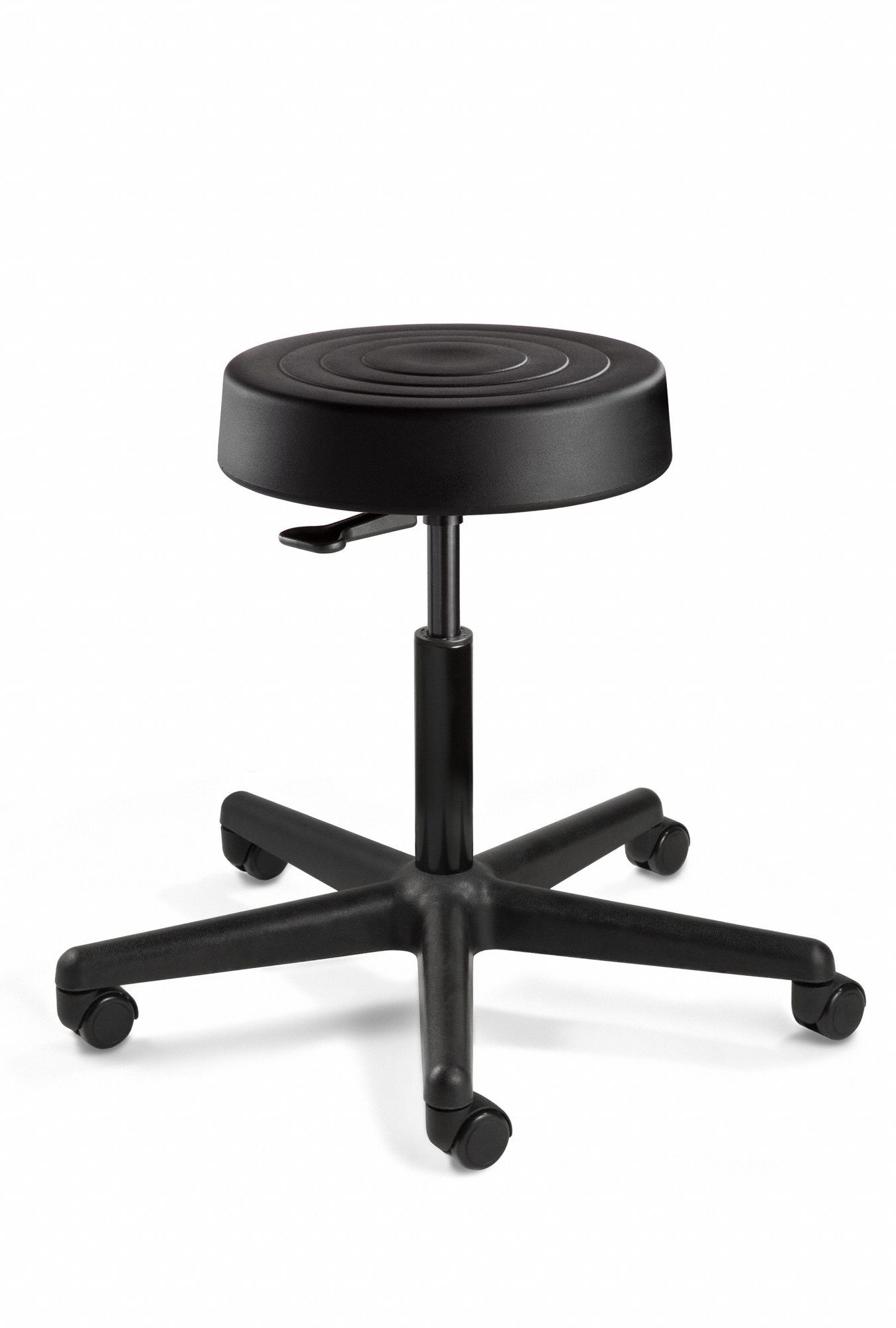 BEVCO, 22 1/2 in Overall Ht, Pneumatic Lever, Round Pneumatic Stool ...