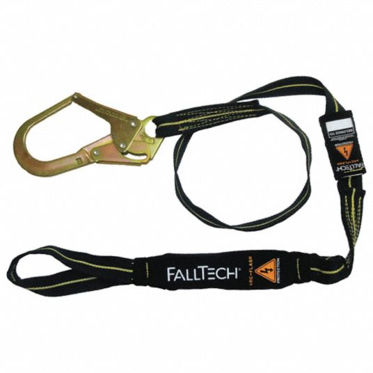 FALLTECH, Shock Pack, Steel Rebar Hook, Shock-Absorbing Lanyard - 45J063|82423L - Grainger