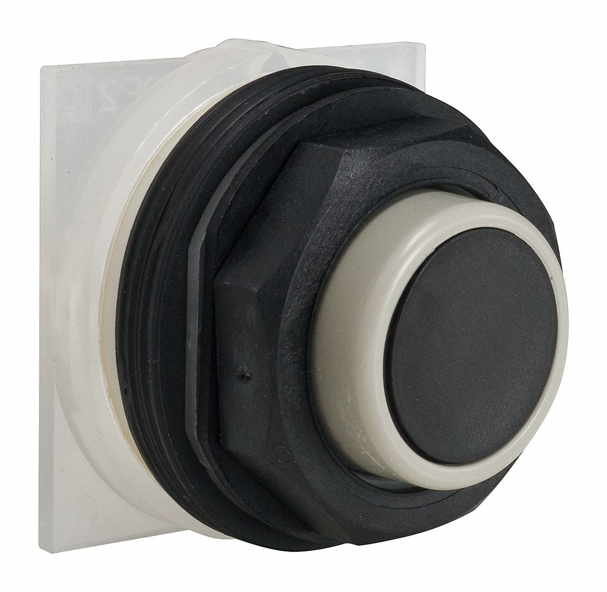 SCHNEIDER ELECTRIC, Black, 30 mm Mounting Size, Extended Push Button ...