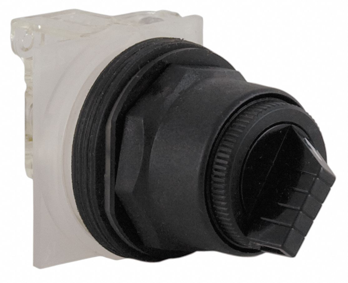 SCHNEIDER ELECTRIC, 30 mm Panel Mounting Size, 2 Positions, Selector ...