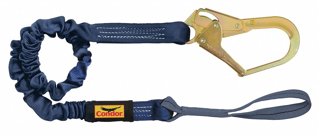 CONDOR, Tubular Webbing, Steel Rebar Hook, Shock-Absorbing Lanyard ...