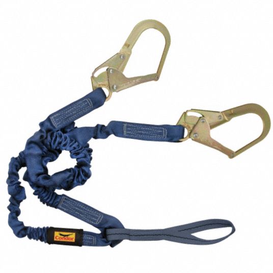 CONDOR, Tubular Webbing, Steel Rebar Hook, Shock-Absorbing Lanyard ...