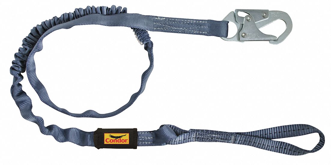 CONDOR, Tubular Webbing, Steel Snap Hook, Shock-Absorbing Lanyard ...