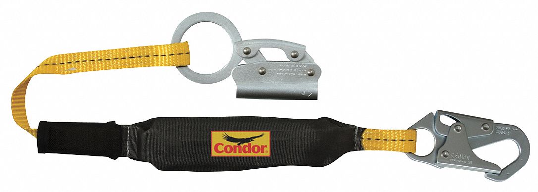 CONDOR, 310 lb Capacity, Steel, Rope Grab - 45J304|G8353LT - Grainger