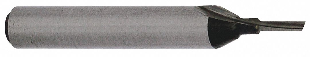 WESTWARD Straight Cut Profile Router Bit: 1/16 in Cutter Dia., 1/4 in ...