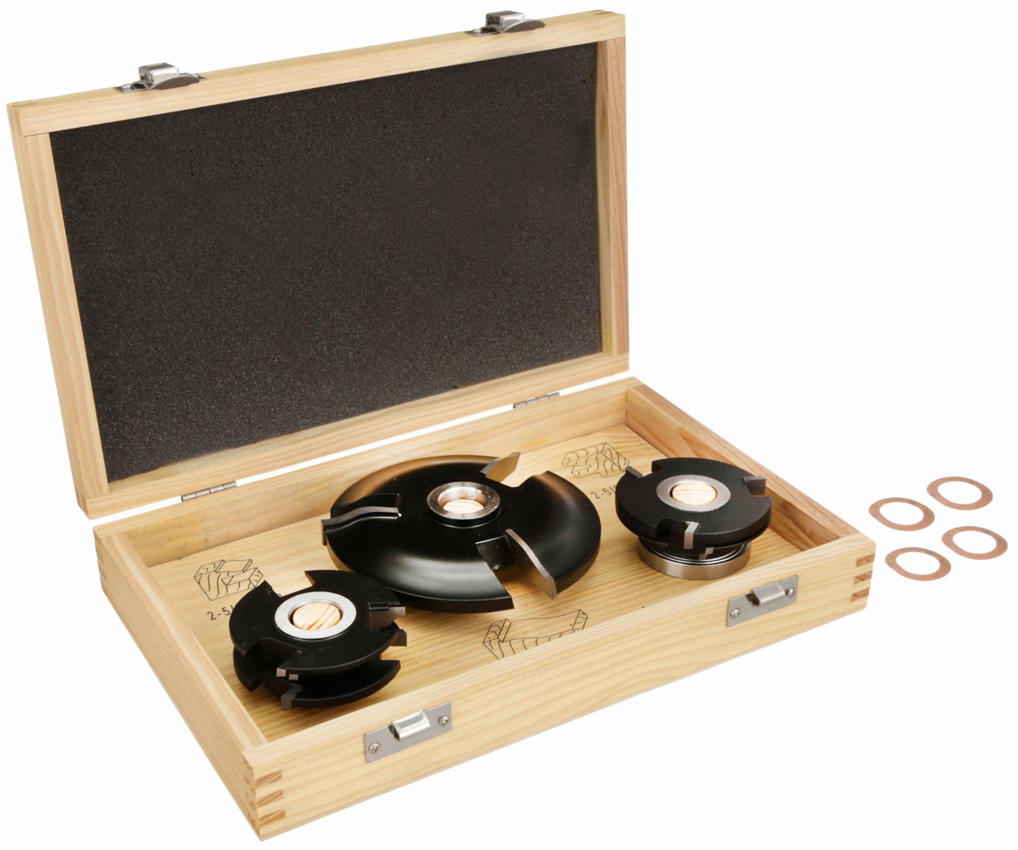 WESTWARD, Fractional Inch, 3 Pieces, Router Bit Set - 45J321|45J321 ...