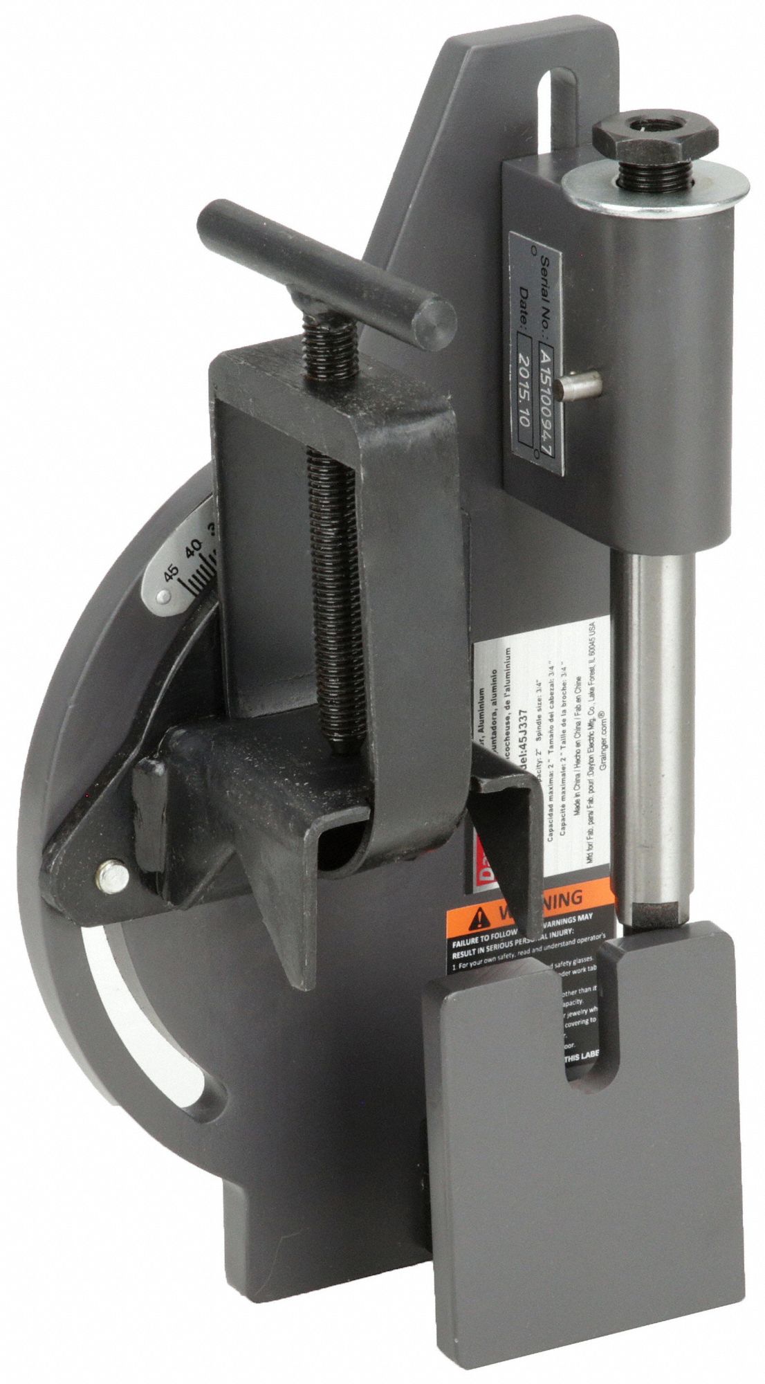 DAYTON, 3/4 in Min. Compatible Pipe Size, 2 in Max. Compatible Pipe ...