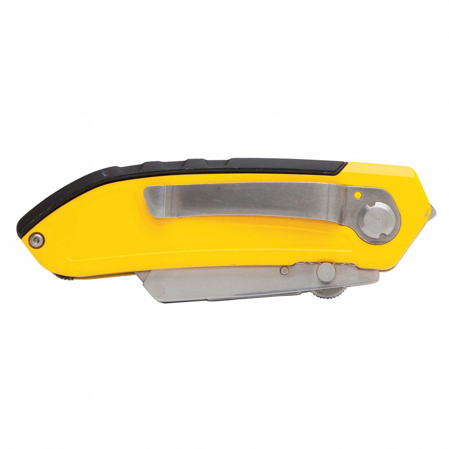 STANLEY Folding Utility Knife: 3 1/4 in/6 1/4 in, Steel, Metal, 1 ...