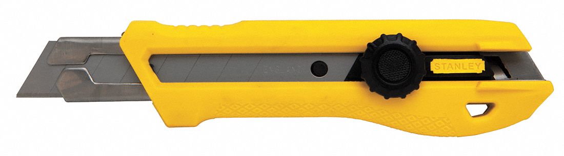 Snap-Off Utility Knife, 18mm, 6 1/4 in Overall Length, Number of Blades ...